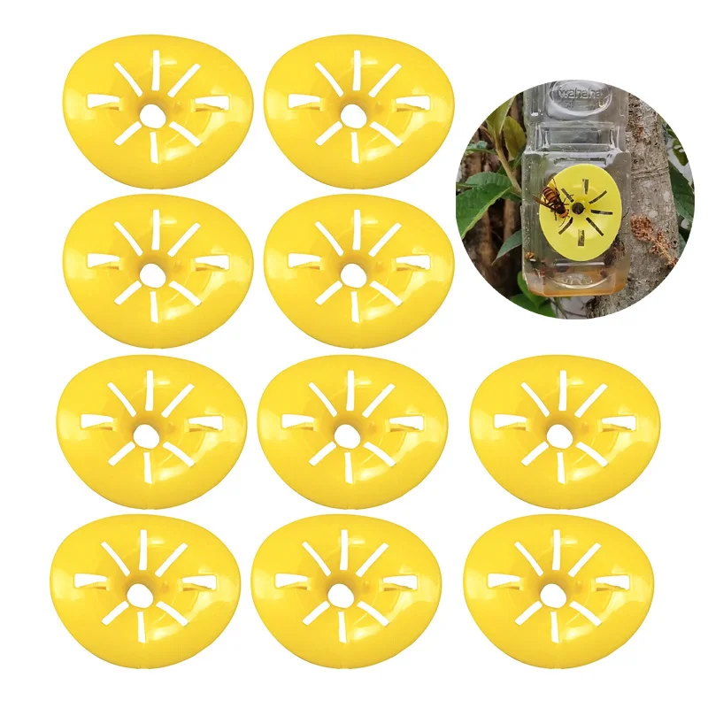 5-10Pcs-Reusable-Home-Garden-New-Plastic-Bee-Trap-Hornets-Catcher-Wasp ...