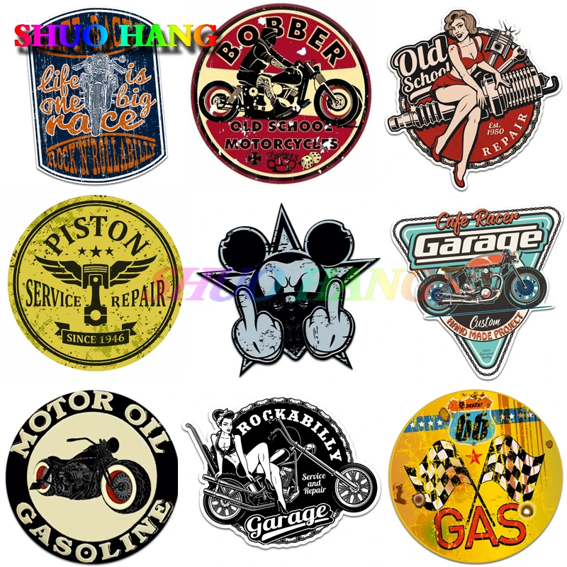 Retro-Vintage-Stickers-Bobber-Old-School-Cafe-Ace-Cult-Rockabilly ...