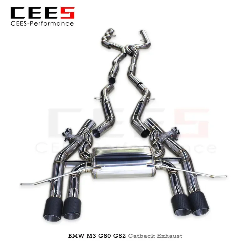 CEES Stainless Steel Catback Exhaust with Valve Control for BMW M3/M4 ...
