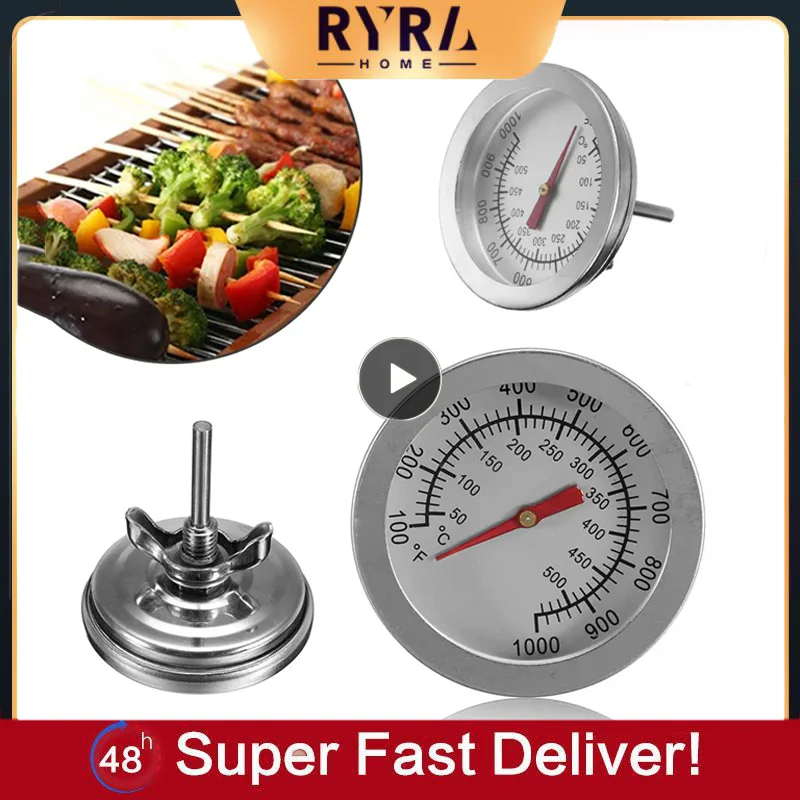 1-10PCS-Stainless-Steel-BBQ-Smoker-Grill-Temperature-Gauge-Barbecue ...