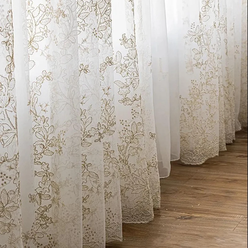 Luxury-Embroidered-Tulle-Curtains-for-Bedroom-Embossed-Floral-Romantic ...