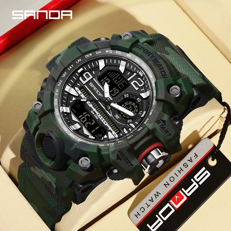 SANDA-New-G-Style-Outdoor-Sports-Men-Watch-LED-Digital-Double-Display-Quartz-Watch-Waterproof ...
