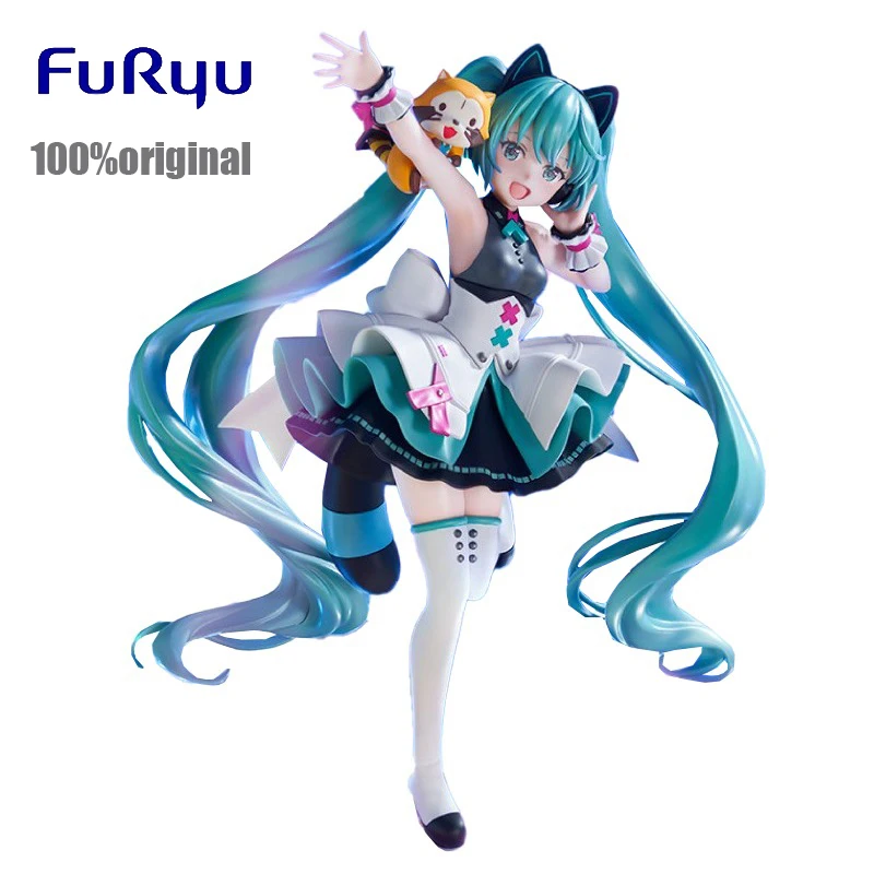 100-Original-Furyu-Hatsune-Miku-Irresistible-Little-Raccoon-Miku-17Cm ...