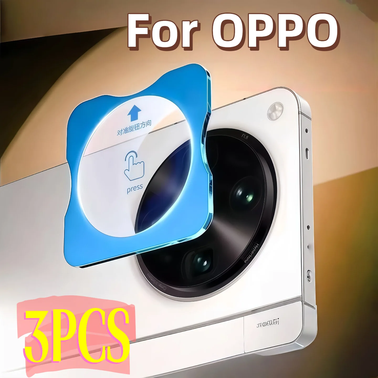 3Pcs Tempered Glass Camera Protection Film For OPPO Find X7 X8S X8 Plus ...