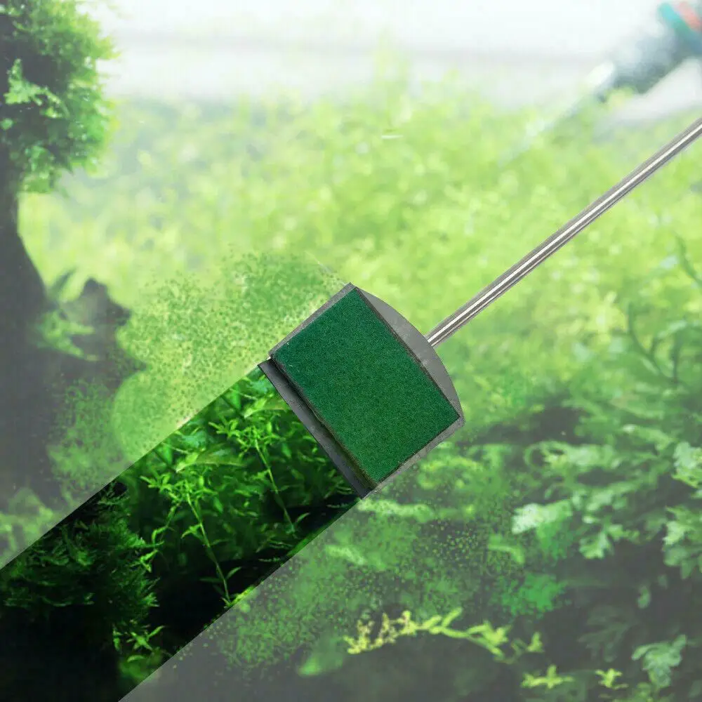 Double-sided-Glass-Fish-Tank-Window-Cleaning-Tool-Kit-Sponge-Brush ...