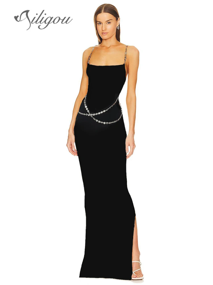 Ailigou-Women-s-Sexy-Italian-Noodle-Strap-Sleeveless-Waistchain-Design ...