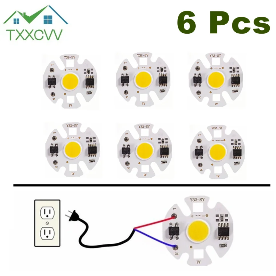 Cob Led Chip Lights Spotlights Lamp 220v Smart 3w 5w 7w 9w 10w 12w Lamp ...