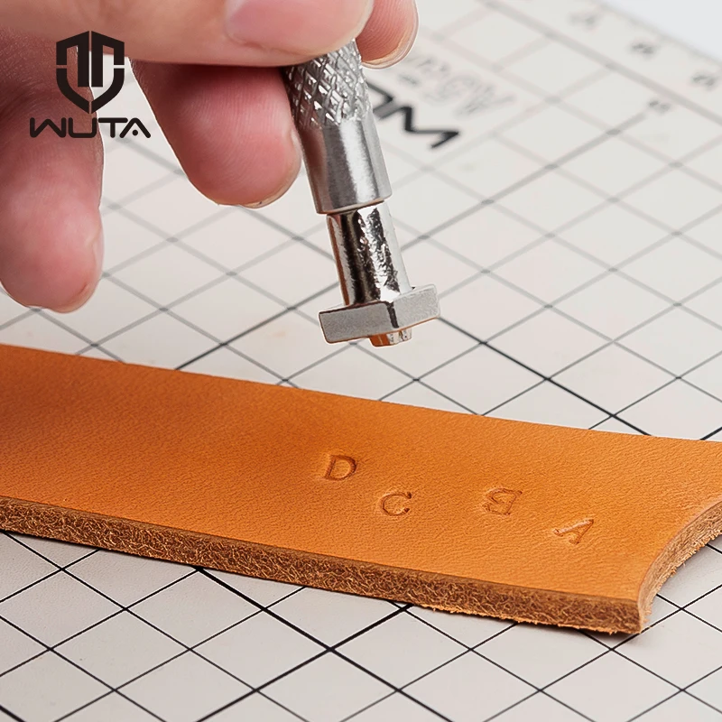 WUTA-Leder-Alphabet-Briefmarken-Buchstaben-Anzahl-Stanzen-Werkzeuge-Set ...