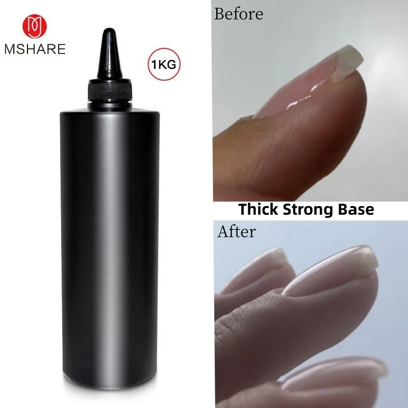 MSHARE-1kg-Thick-Strong-Base-Nail-Alignment-Gel-Self-Leveling-Build ...