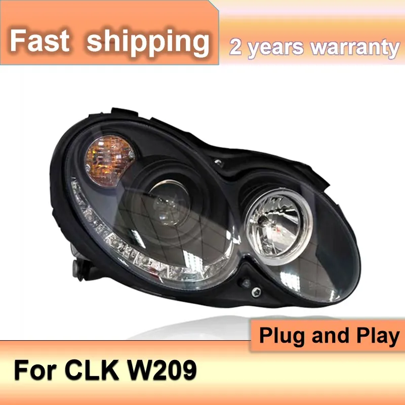 Car Styling for Mercedes Benz CLK W209 Headlight 2004 2009 CLK200 ...