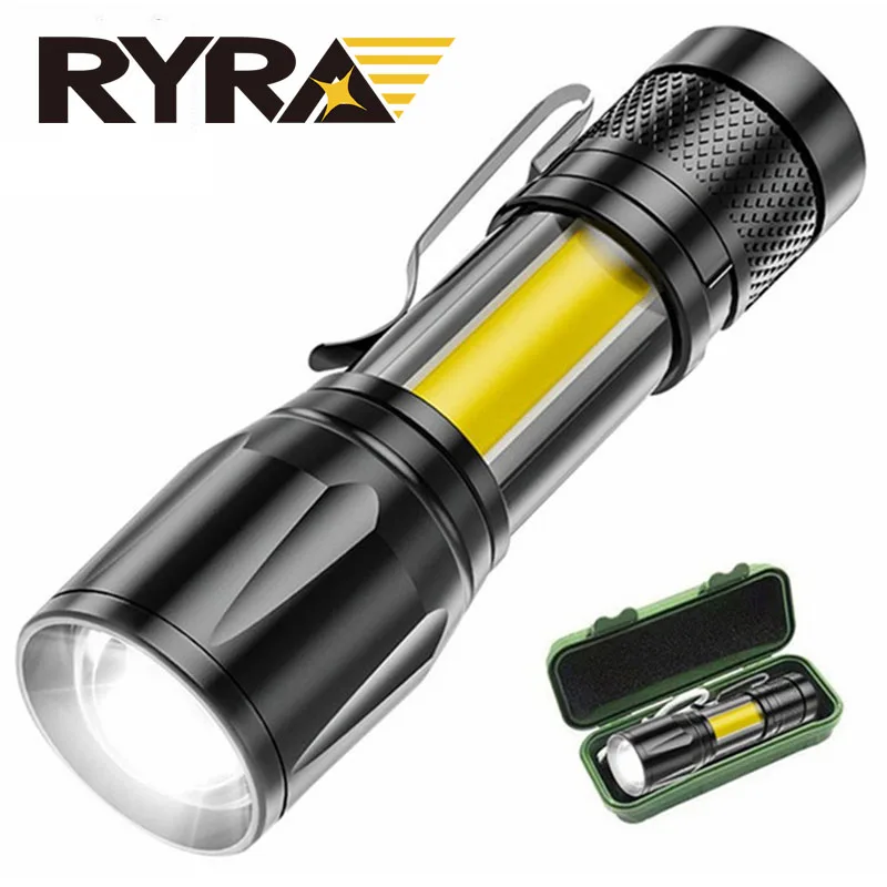 Mini-Led-Flashlight-USB-Charging-Flashlight-High-Power-Built-In-Battery ...