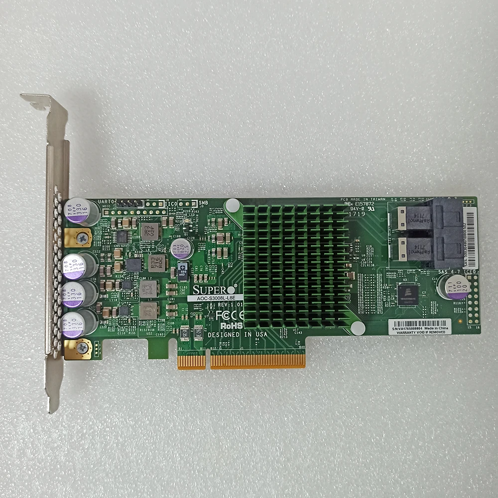 For SuperMicro AOC S3008L L8E 12GB SAS SATA HBA card Raid Controller ...