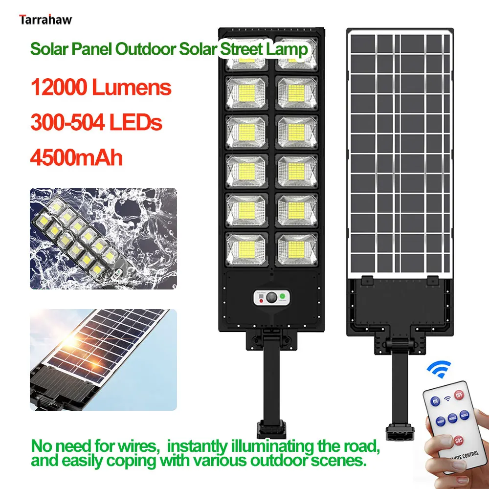 Solar Panel Street Light Outdoor Solar Lamp Led Garden Lamps Waterproof ...