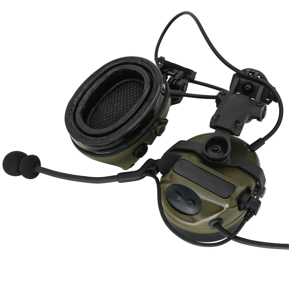 Tactical Headset Comtac III Helmet ARC Rails Noise Cancelling Pickup ...