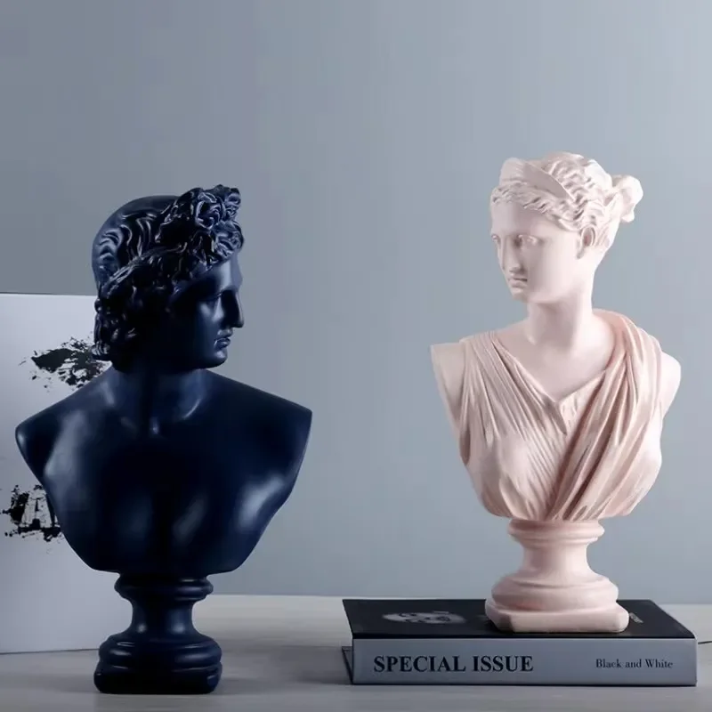 Artemis-Gypsum-Figurine-Moon-Goddess-Sculpture-Home-Decoration-Art ...