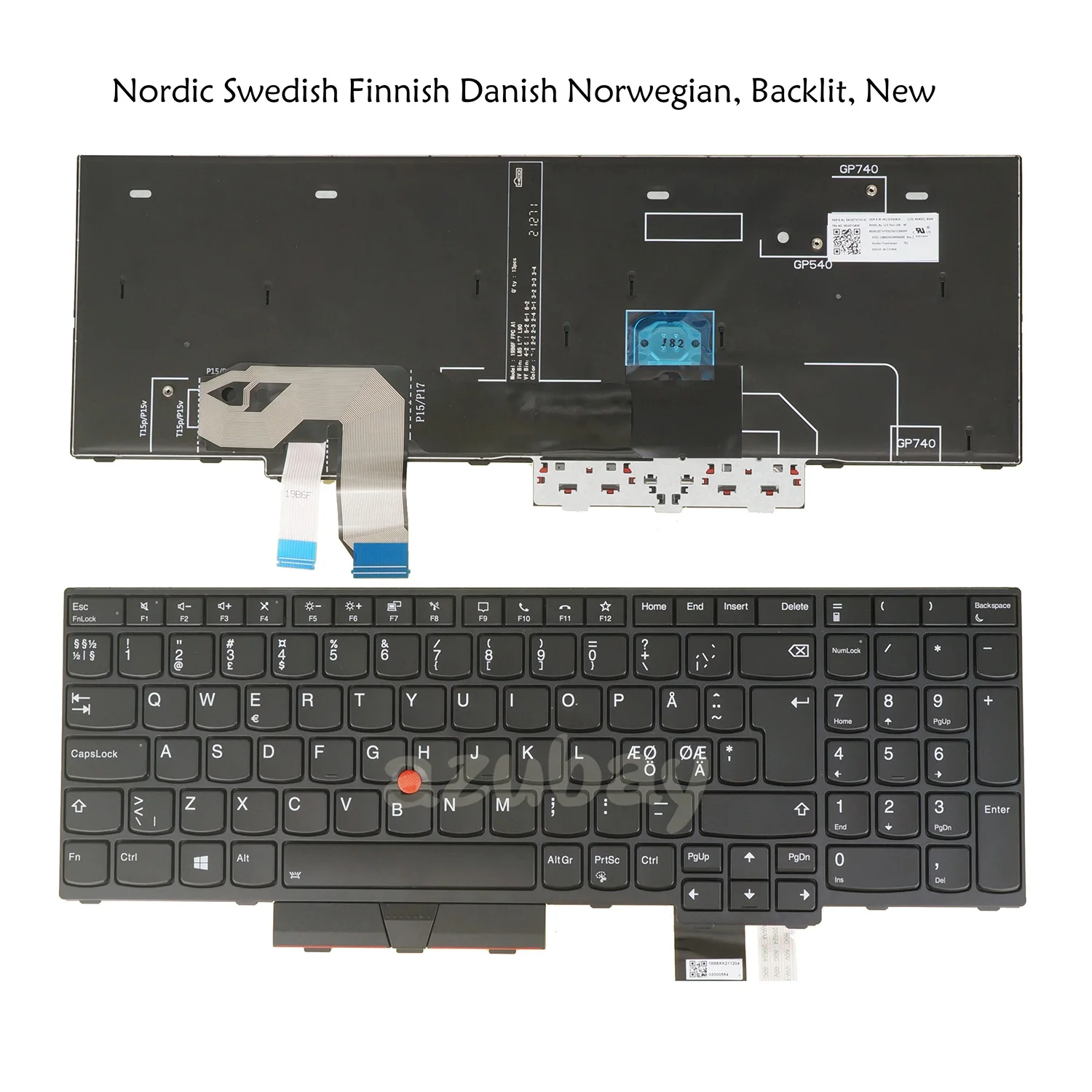 Clavier-d-ordinateur-portable-r-tro4-2-pour-Lenovo-ThinkPad-P15-P17 ...