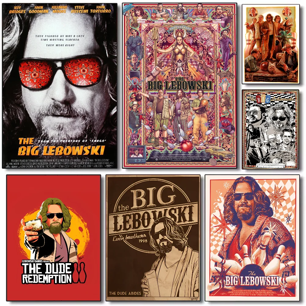 Movie HD The Big Lebowski Poster HD art sticky wall waterproof home ...