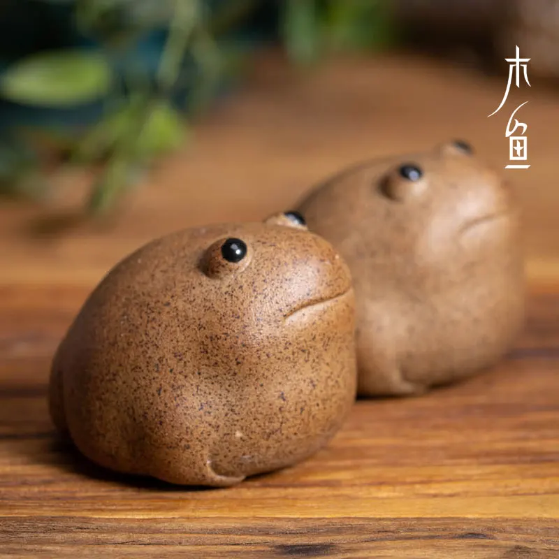 Coarse-Pottery-Big-Eyes-Lucky-Frog-Tea-Pet-Zen-Gongfu-Tea-Set-Jin-Chan ...