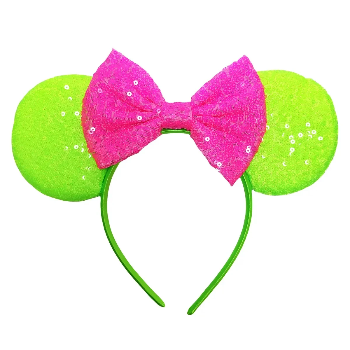 Diadema-con-orejas-de-rat-n-de-colores-fluorescentes-para-ni-as-lazo-de ...