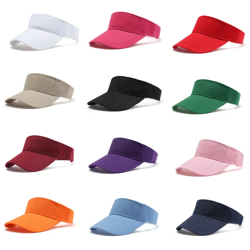 Outdoor Sports Hat Summer Sun Hat Men Women Cotton Adjustable Visor UV ...