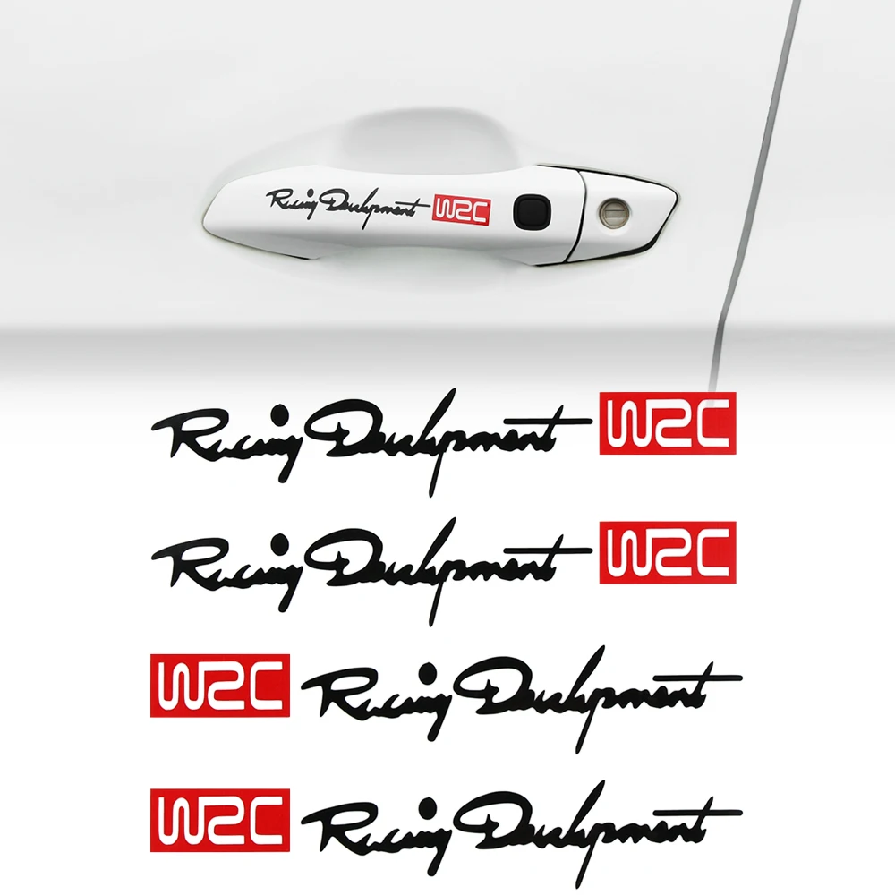 4pcs-WRC-Car-Door-Handle-Stickers-decals-for-Nissan-Almera-X-Trail-Juke ...