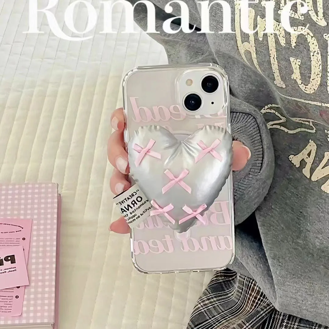 Korean-Cute-3D-Bow-Love-Heart-For-Magsafe-Magnetic-Phone-Griptok-Grip ...