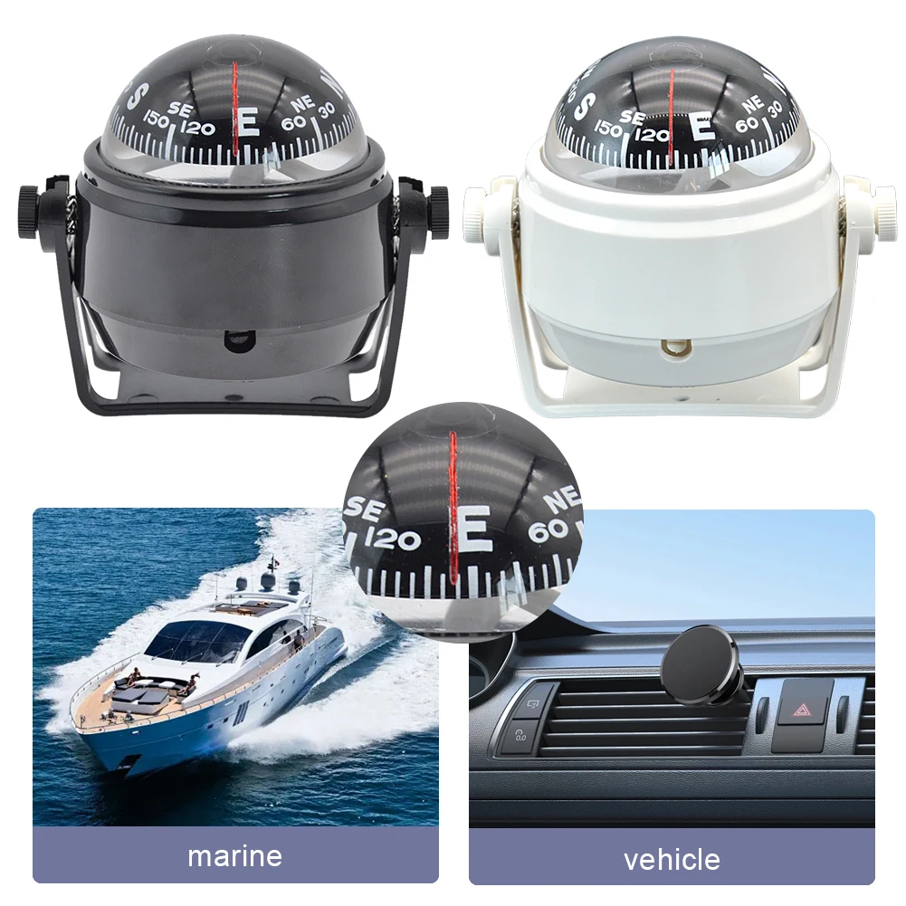 Ball-Shaped-Nautical-Compass-360-Degree-Rotation-Sea-Pivoting-Marine ...