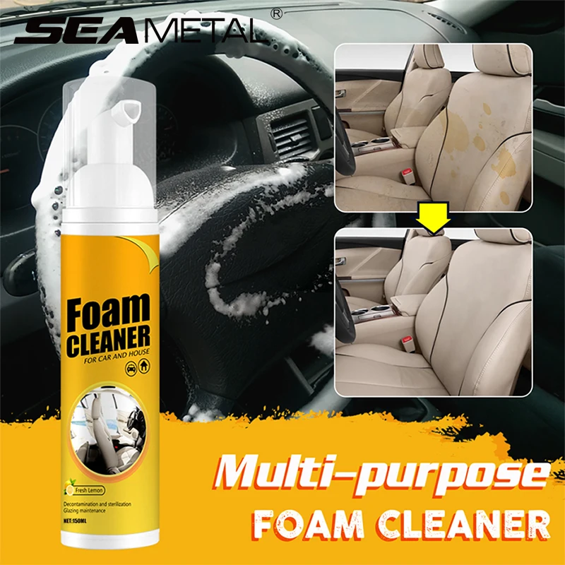 SEAMETAL 150/60ML Multi-Purpose Foam Cleaner Spray Leather Cleaning ...