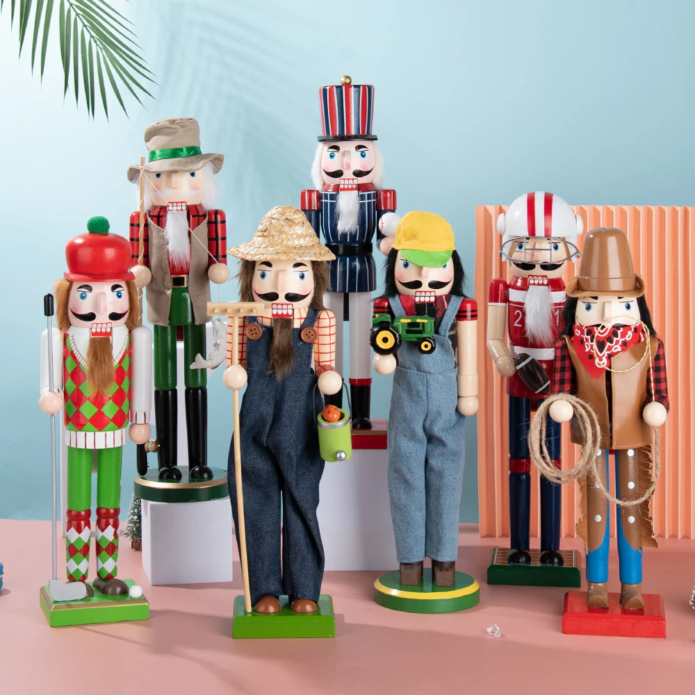 1PCS 40cm Christmas Nutcracker Puppet Soldier Decoration Creative ...