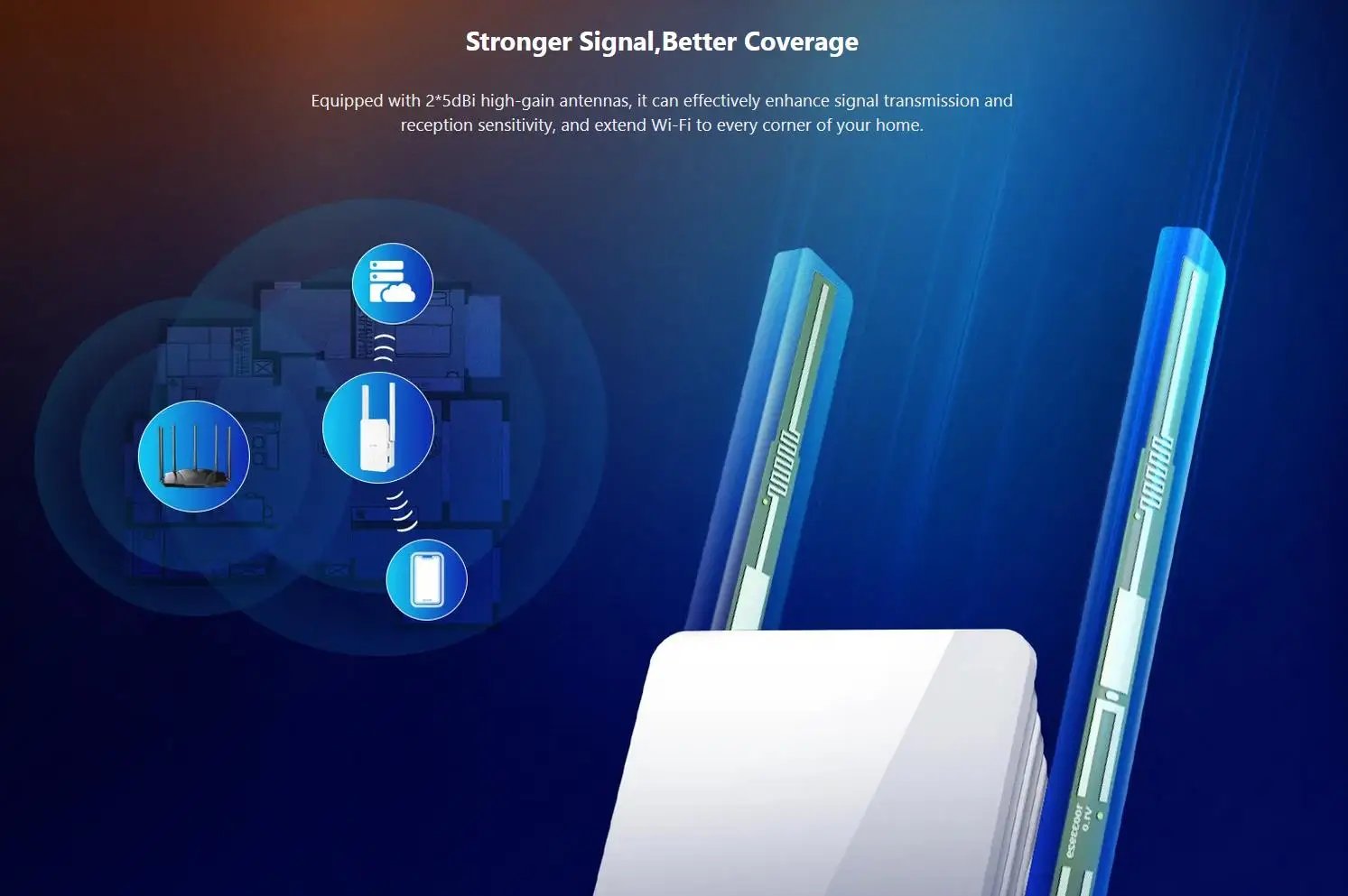 Tenda-Prolongateur Wi-Fi 6 Portée de Signal de Bande Touriste, Sans ...