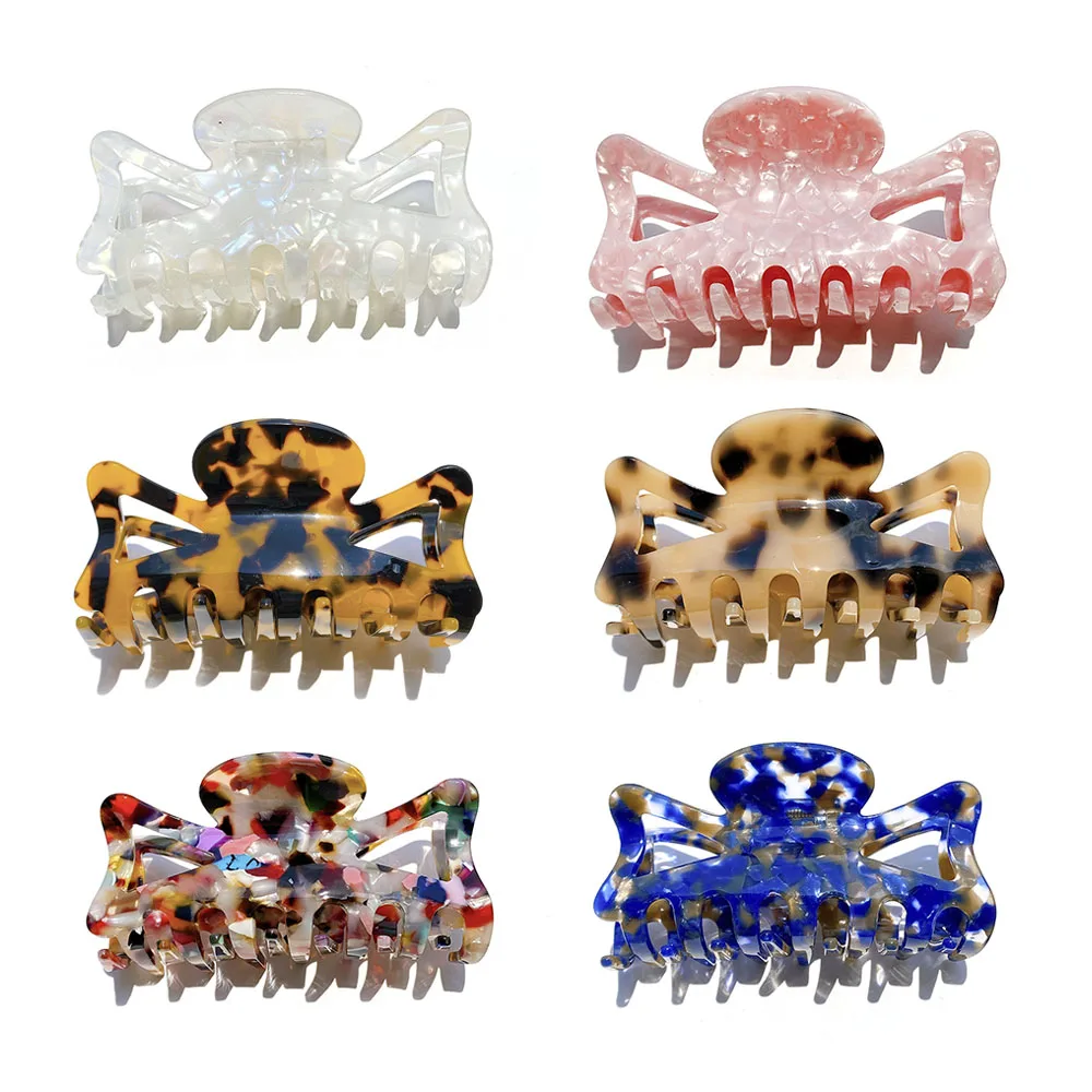 2020 New Acetate Claw Clip for Women Tough Hair Claw Large Size Hair ...