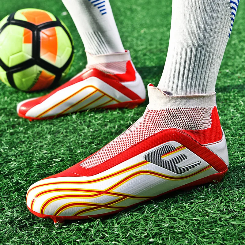 New Trend Football Shoe For Unisex Anti Slip Long Spike Soccer Boots ...