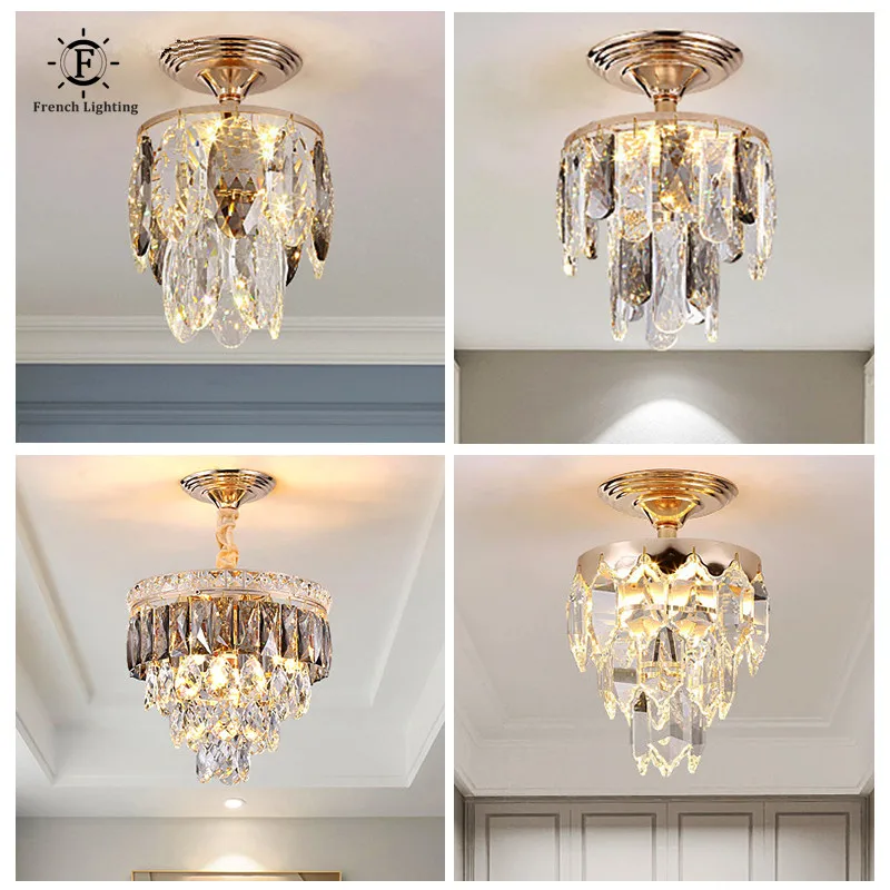 Light-Luxury-Balcony-Crystal-Lamp-Round-Entrance-Lamp-Corridor ...