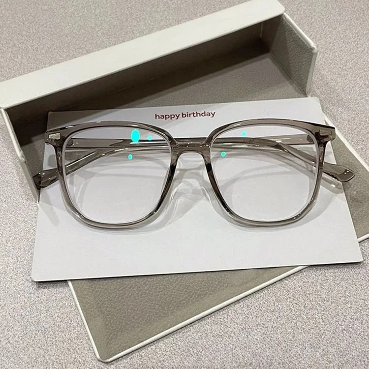 New Unisex Round Square Glasses for Men Women Myopia Plain Glasses ...