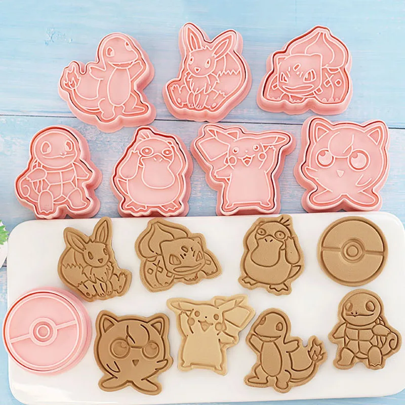 8-Pcs-set-Pokemon-Pokeball-Pikachu-Psyduck-Mold-Baking-Accessories-Home ...