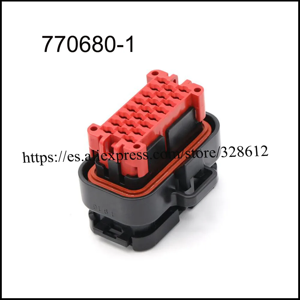 1ชุดหญิงเชื่อมต่อ ECU 23 Pin Automotive Plug 770680 1รวม Terminal ...