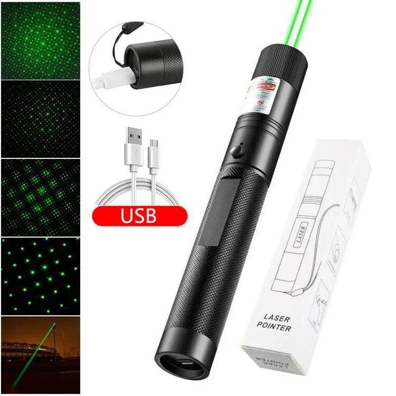 Usb-Charging-303-Laser-Flashlight-Outdoor-Long-range-Laser-Flashlight ...