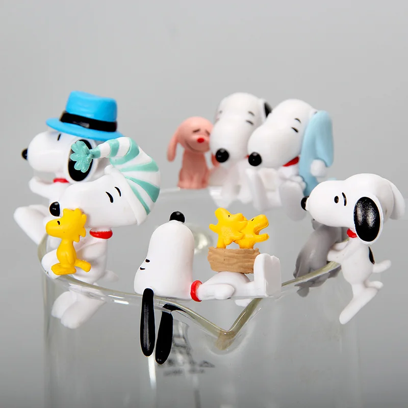Kawaii-Snoopys-Peanuts-Woodstock-Action-Figure-Toys-Cup-Edge-Hanging ...