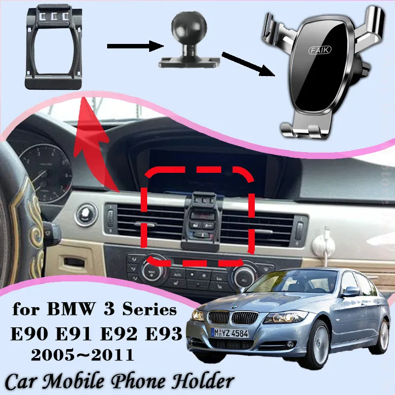 Mobile-Phone-Holder-for-BMW-3-Series-E90-E91-E92-E93-2005-2011-Air-Vent ...