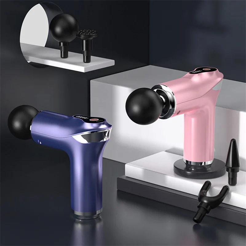2023 Portable Fascia Gun Percussion Pistol Deep Tissue Muscle Massager ...