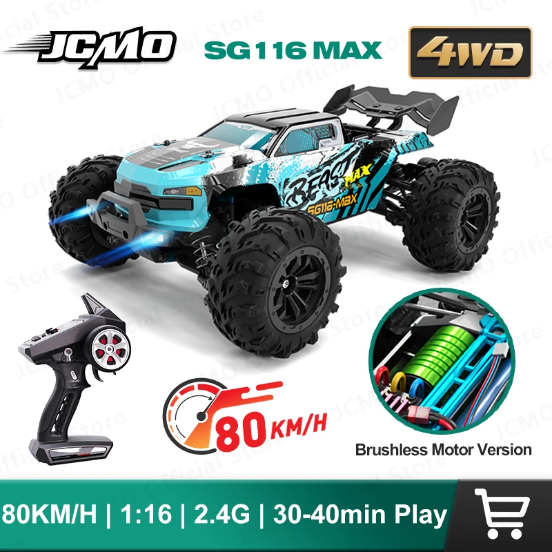 Zll-Sg116-Max-Rc-Auto-Borstelloze-4wd-Rc-Auto-80-Km-h-Professionele ...