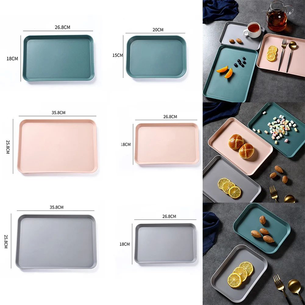 Silicone-Plastic-Flat-Tray-358mm-Square-Anti-slip-Twistable-Stand ...