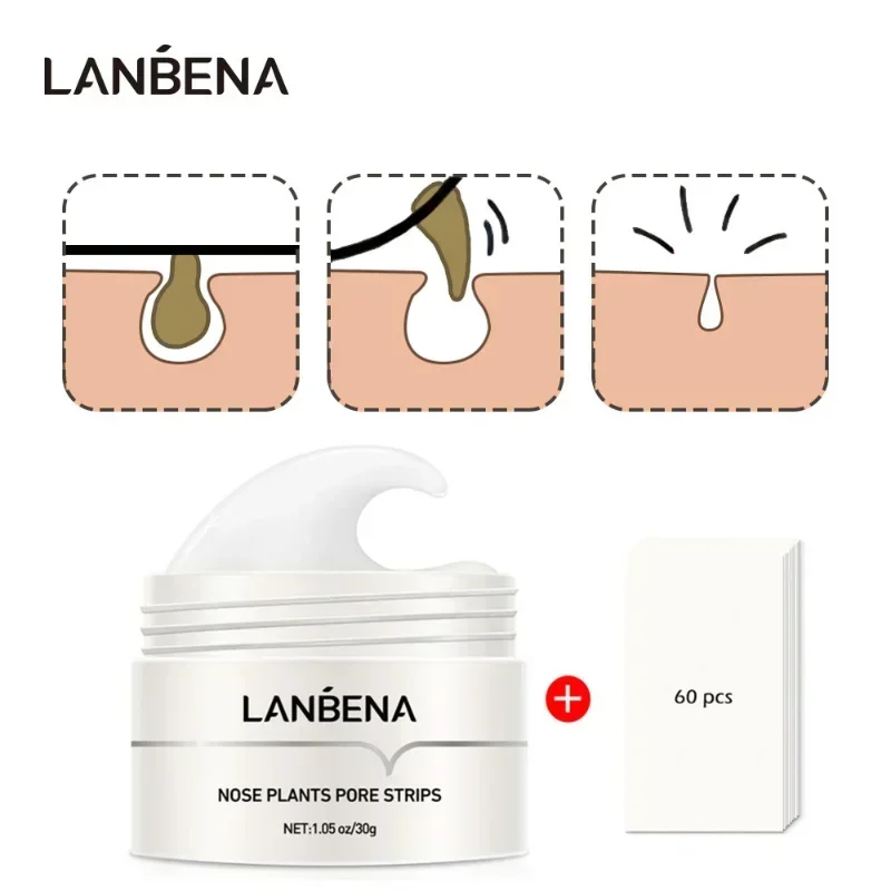 LANBENA-Blackhead-Remover-Nose-Mask-Pore-Strip-Peel-Off-Black-Dots-Tear ...