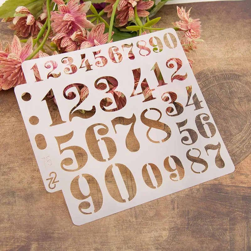 13cm-Number-Digit-0-9-DIY-Layering-Stencils-Painting-Scrapbook-Coloring ...