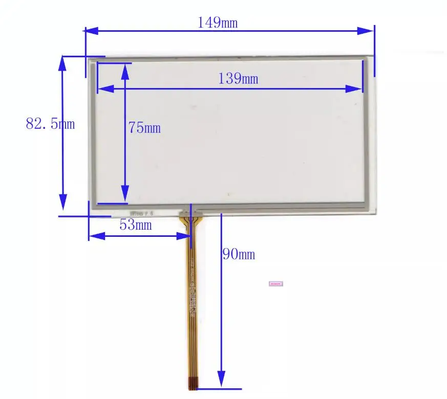 6.1 inch touch screen Caska Huayang cable Ling 149 * 83 / A061VW01 V0 ...