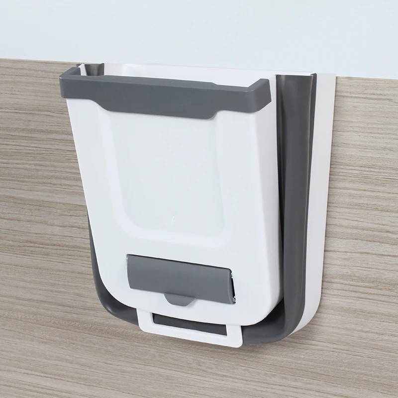 7L 10L Foldable Trash Can Large-Capacity PP material Space-saving Easy ...