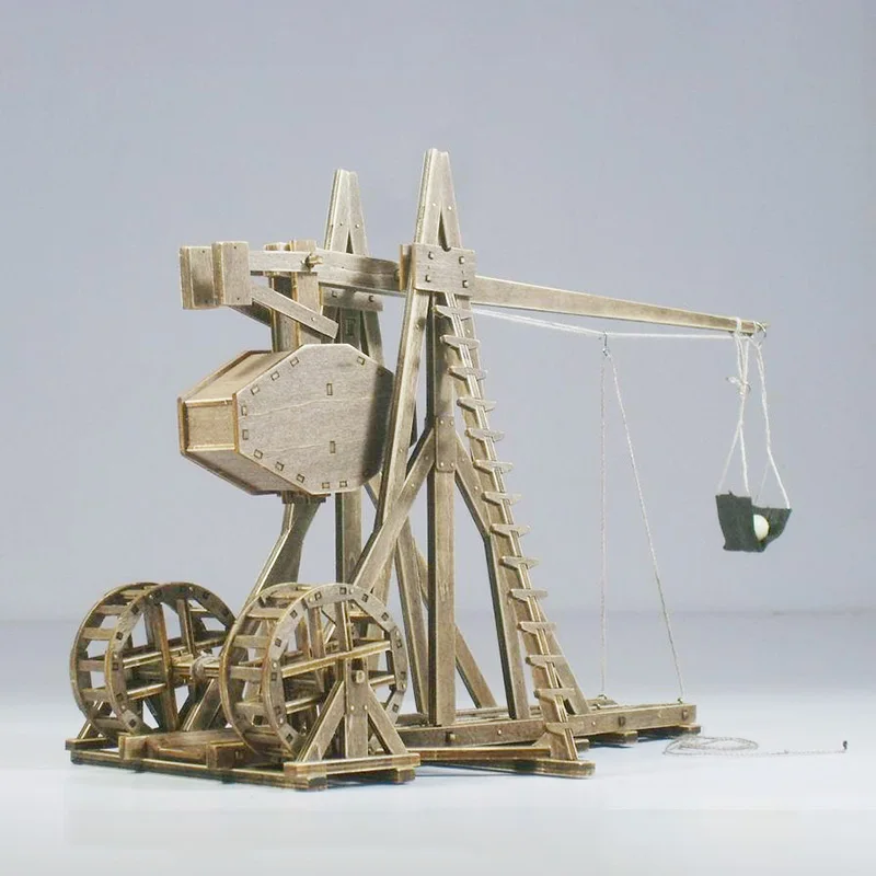 The-Age-of-empires-model-kits-mangonel-Trebuchet-Front-rotary-wheel ...