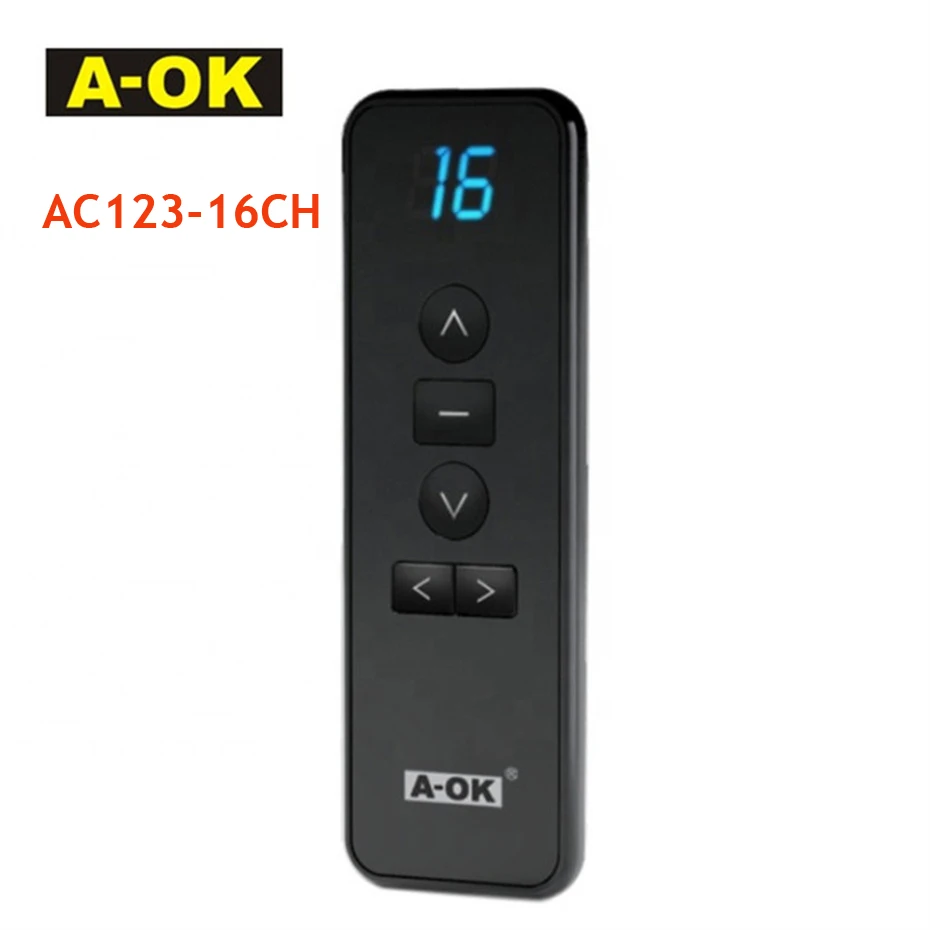 A-OK-AC123-Series-Black-Handheld-Remote-Controller-for-A-OK-Electric ...