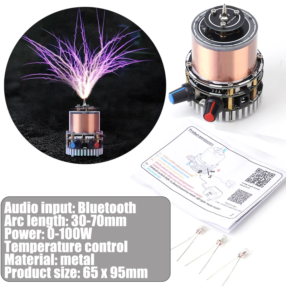 Class-E-Bluetooth-compatible-SSTC-Mini-Tesla-Coil-Double-Class-E-Mental ...