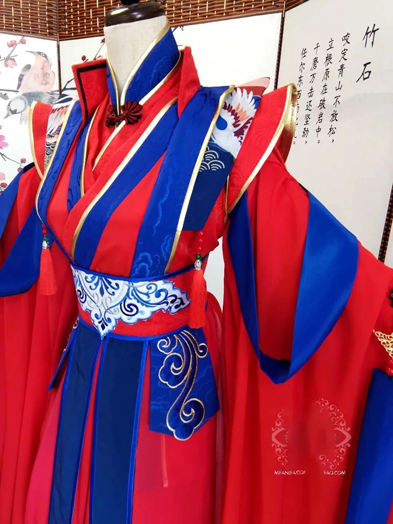 Plus Size 5XL Chinese Traditional Hanfu Men Women Custom Devil's Path ...